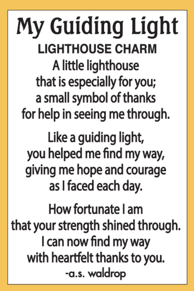 My Guiding Light Lighthouse Pocket Token